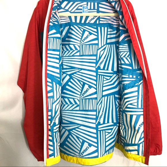 Chums | Jackets & Coats | Chums Vibrant Color Rain Windbreaker Jacket ...